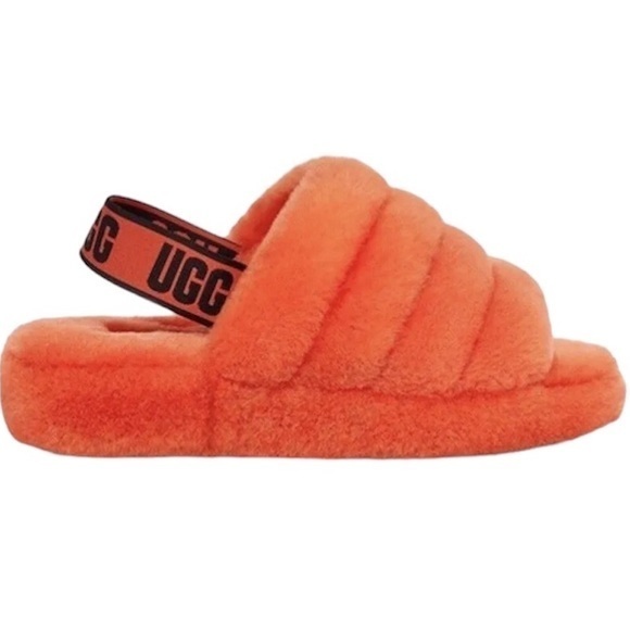 UGG | Shoes | Nwt Orange Ugg Womens Fluff Yeah Slide 95119 | Poshmark